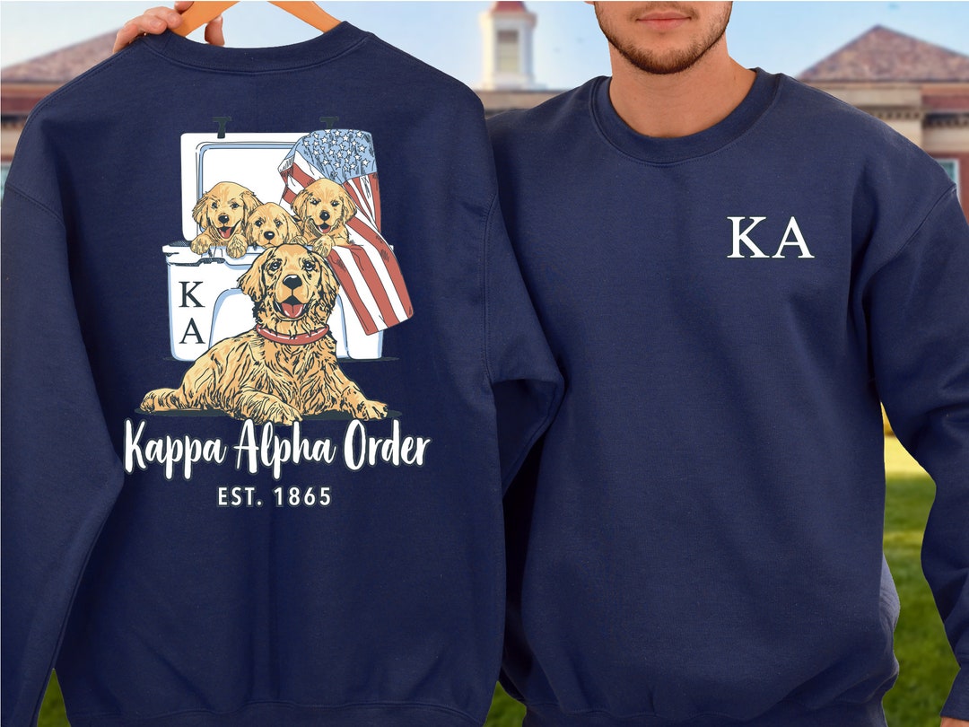 Kappa Alpha Order Fraternity Crewneck Sweatshirt | Golden Retriever ...