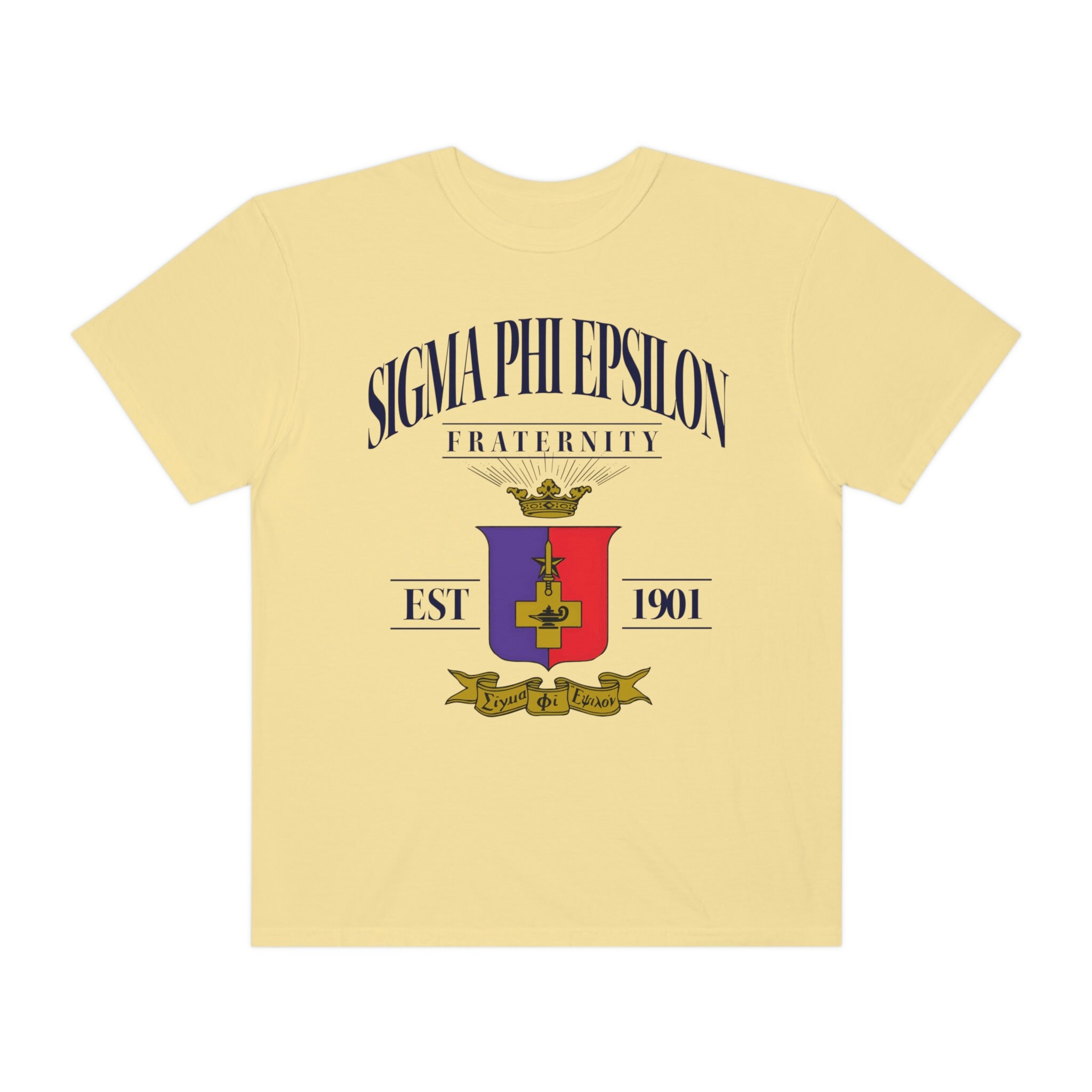 Sigma Phi Epsilon Fraternity College Comfy Soft Heavyweight T-shirt ...