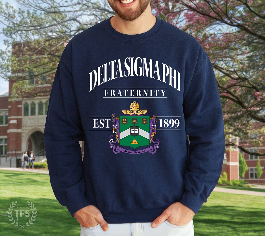 Delta Sigma Phi Fraternity College Comfy Soft Crewneck Sweatshirt ...