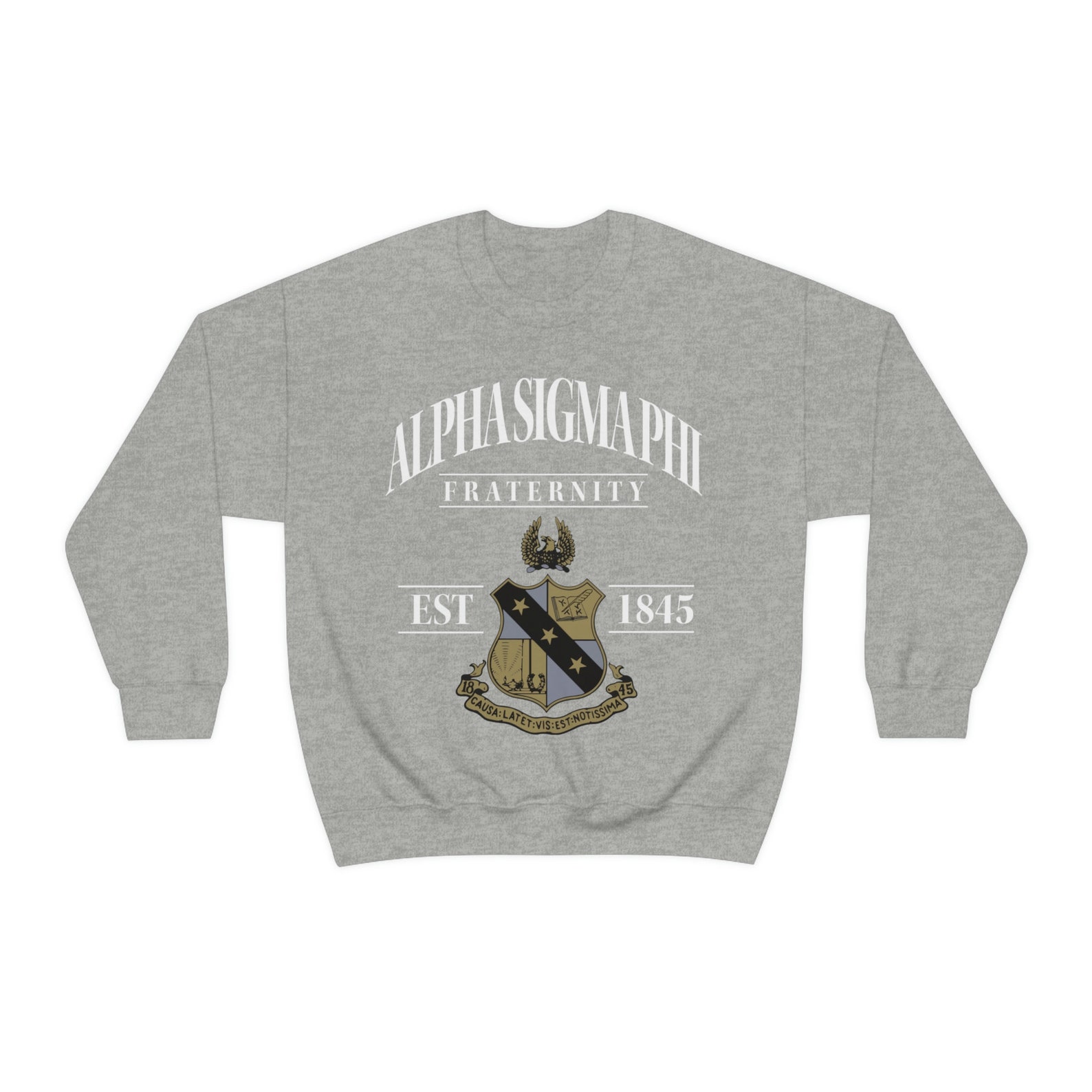 Alpha Sigma Phi Fraternity College Comfy Soft Crewneck Sweatshirt ...
