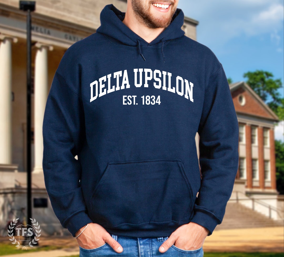 Delta Upsilon Fraternity College Comfy Soft Hooded Sweatshirt | DU ...
