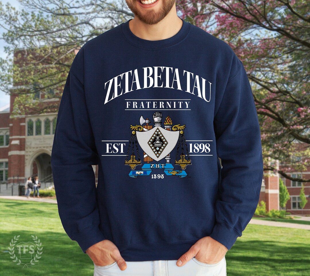 Zeta Beta Tau Fraternity College Comfy Soft Crewneck Sweatshirt | ZBT ...