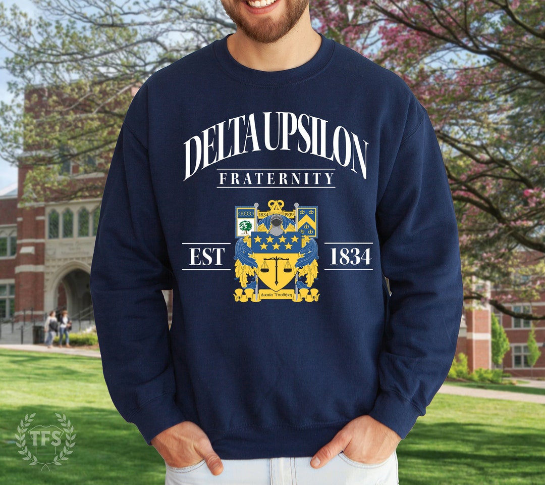 Delta Upsilon Fraternity College Comfy Soft Crewneck Sweatshirt | DU ...