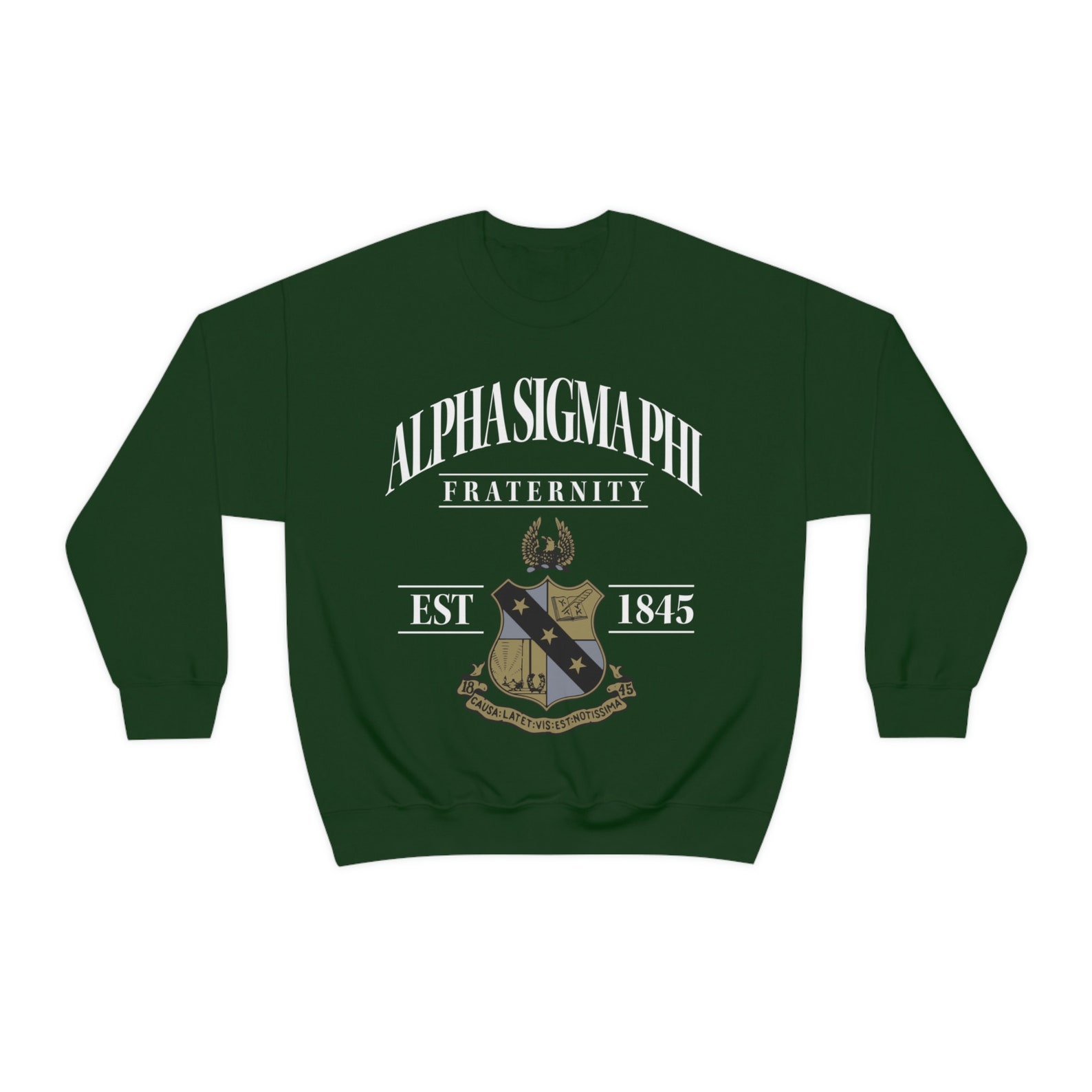Alpha Sigma Phi Fraternity College Comfy Soft Crewneck Sweatshirt ...