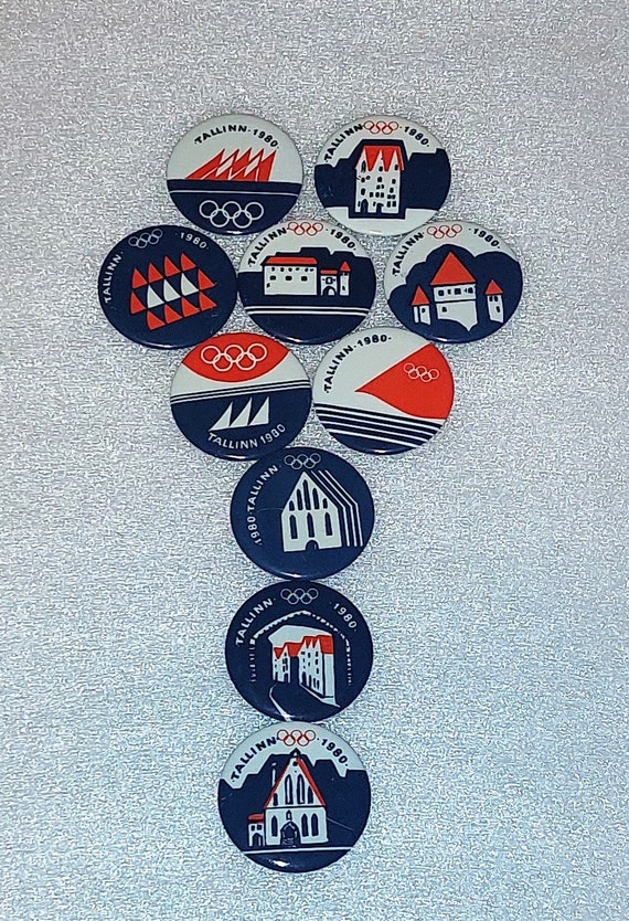 Set 1980 Olympics Soviet Badges Symbol of Moscow Olym… - Gem