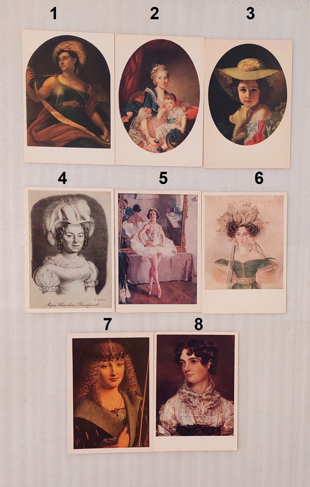 Vintage Postcards With Women's Portraits (one Exception) - Etsy