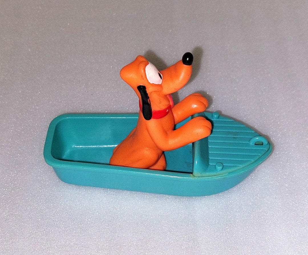 Vintage Walt Disney Toy - Pluto Sailing in a Boat - Etsy