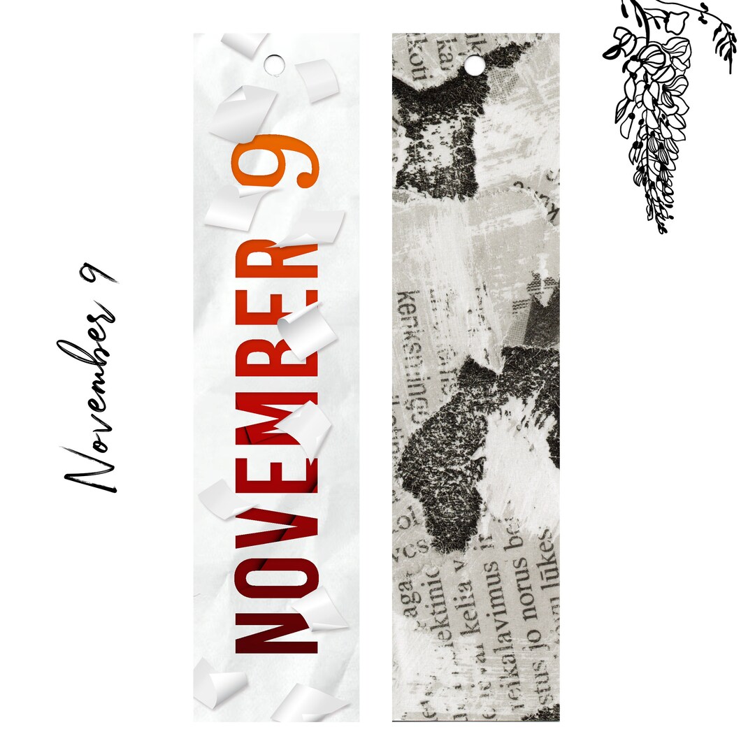 BOOKMARK November 9 / SIGNET November 9 - Etsy