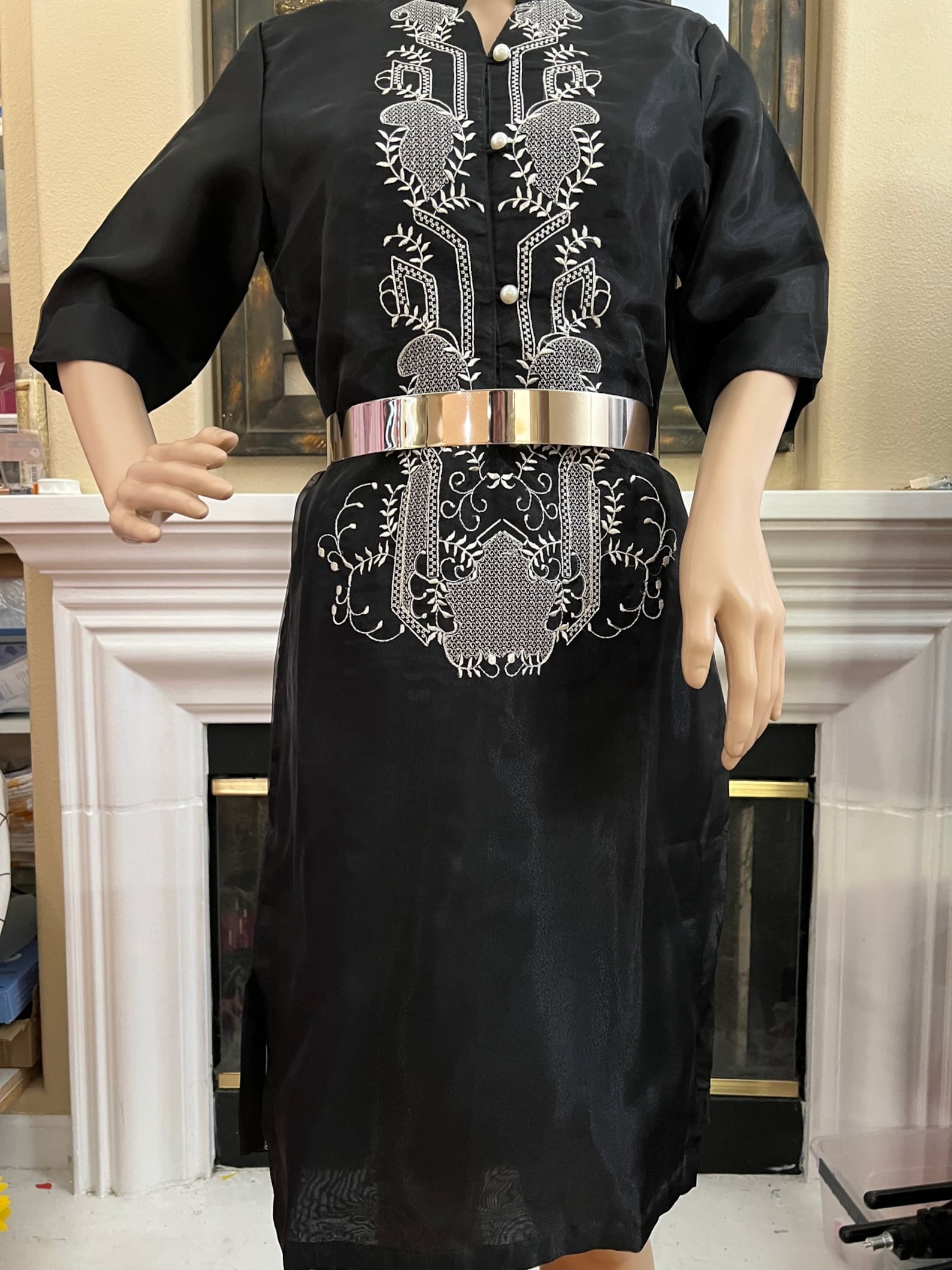 Filipino National Dress Linen Organza Barong Tagalog With 3/4 Sleeves ...