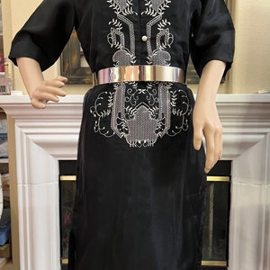 Filipino National Dress Linen Organza Barong Tagalog With 3/4 Sleeves ...