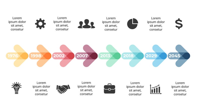 50 Timeline Infographic Templates - AI, EPS, PSD, Powerpoint, Keynote ...
