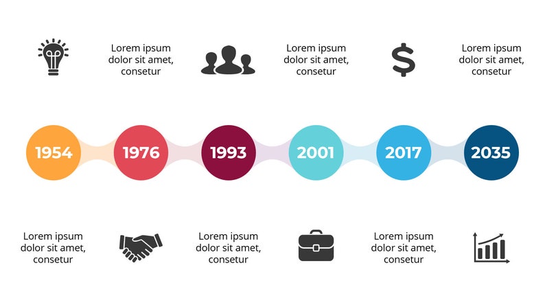 50 Timeline Infographic Templates - AI, EPS, PSD, Powerpoint, Keynote ...