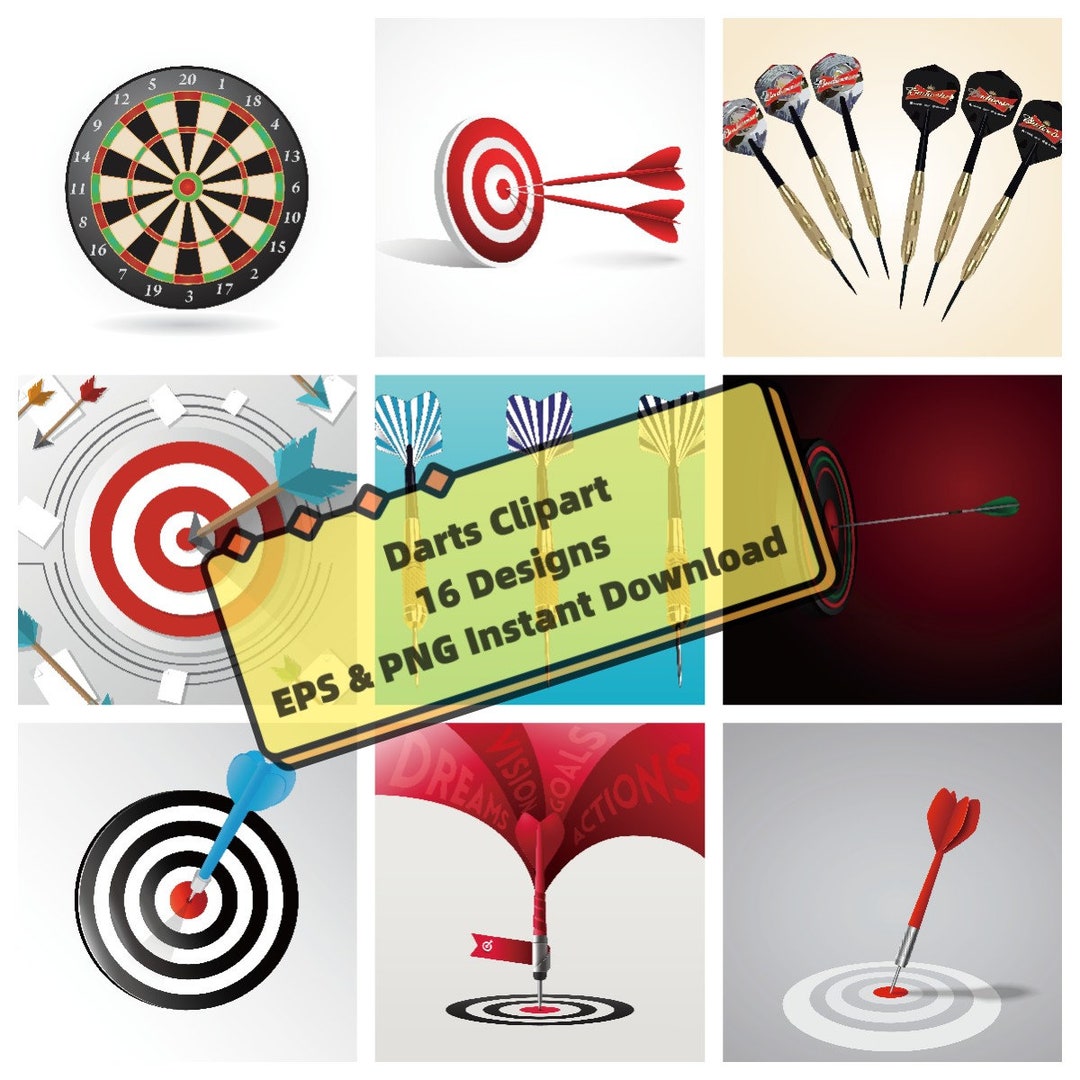 16 Darts & Dartboard Clipart, Darts Dart Board/darts Sport/dart Target ...
