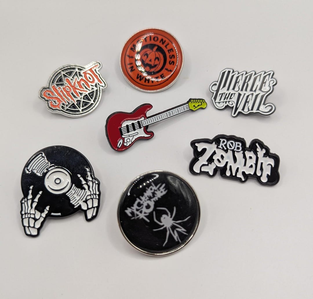 Rock Bands Metal Bands Pins - Etsy