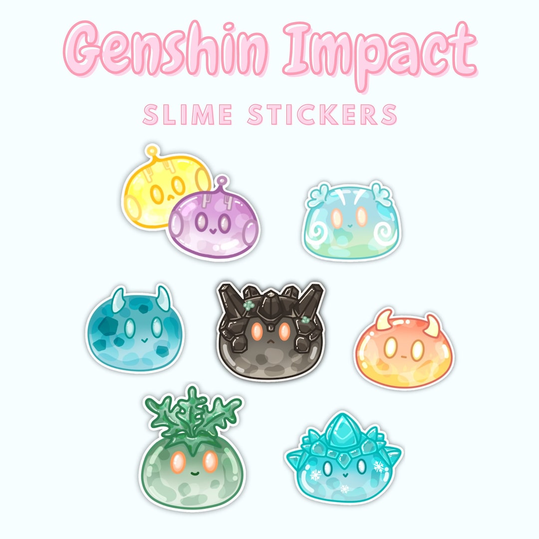 Genshin Slime Stickers Video Game Stickers - Etsy