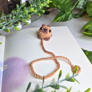 Crochet Capybara Bookmark: Handmade Cotton Animal Lover Gift - Etsy
