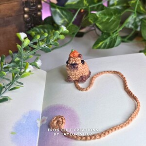 Crochet Capybara Bookmark: Handmade Cotton Animal Lover Gift - Etsy
