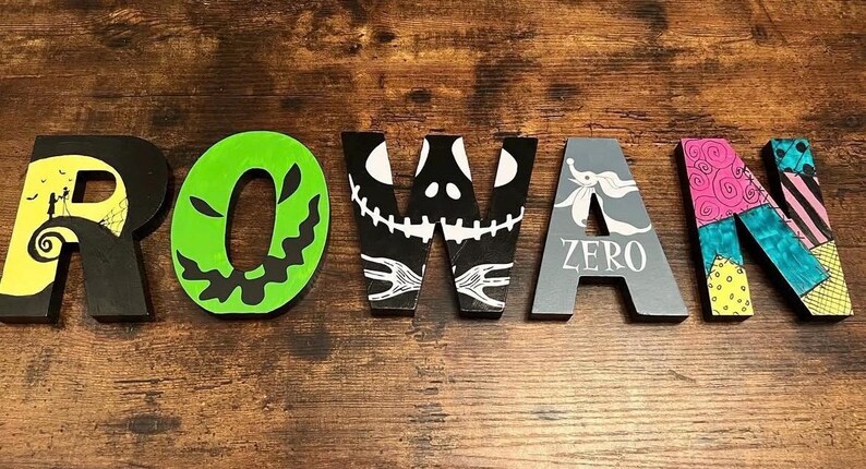 Custom Painted Letters - Etsy