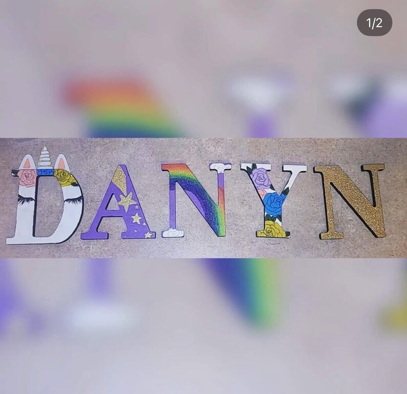 Custom Painted Letters - Etsy