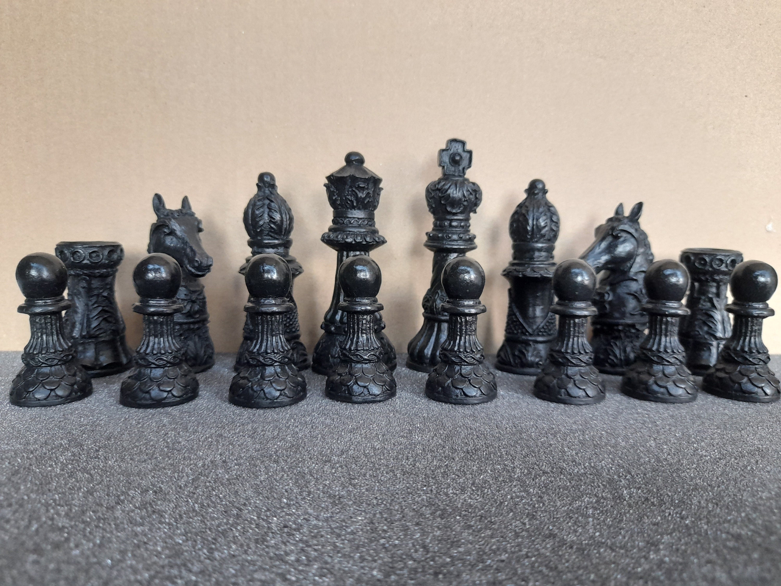 Ornate Staunton Chess Set - Etsy UK