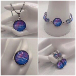 Gorgeous New 4 Piece Enhypen Stainless Steel Jewelry Set - Etsy