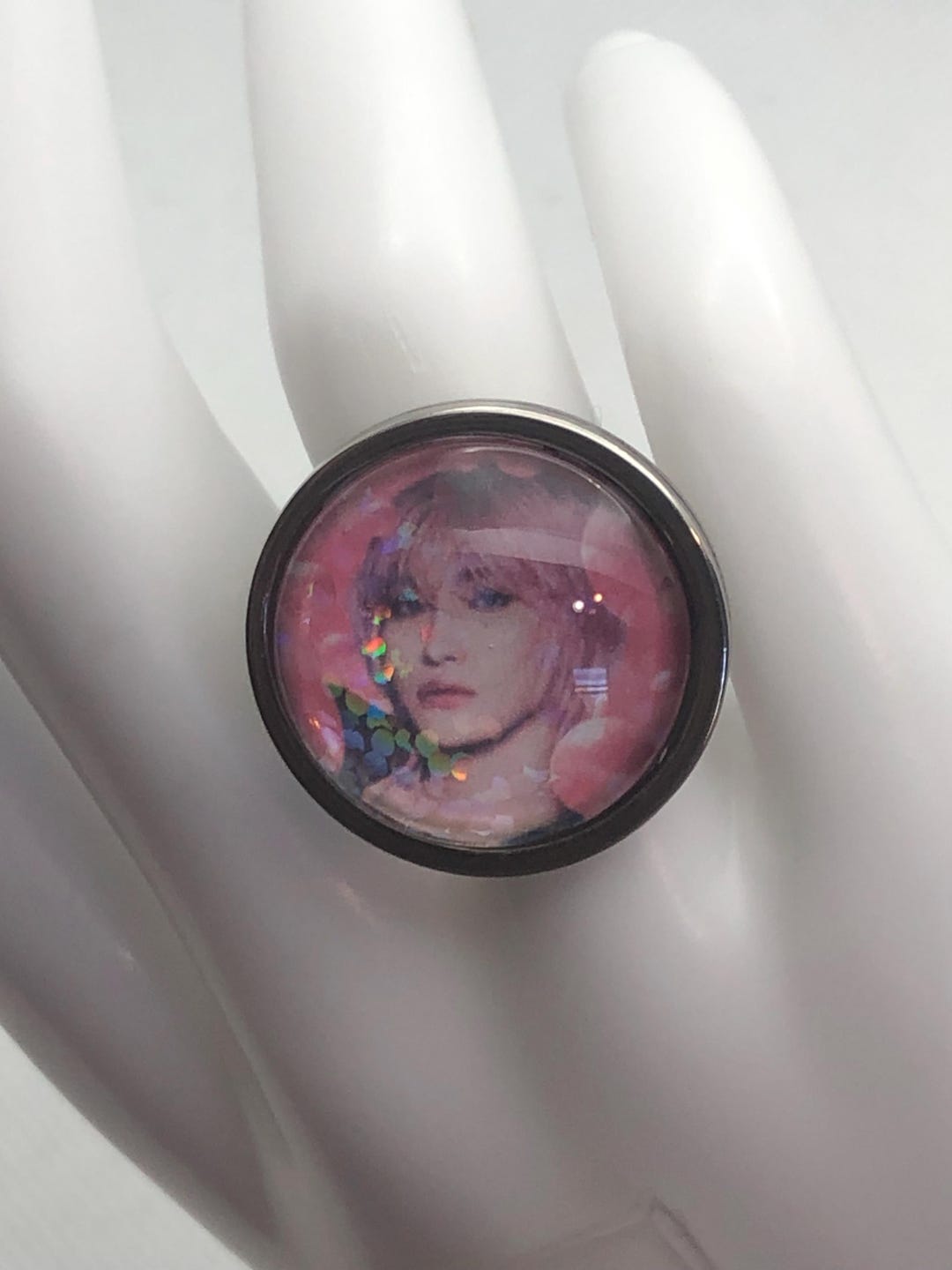 Holographic Seonghwa (ateez) Stainless Steel Ring - Etsy