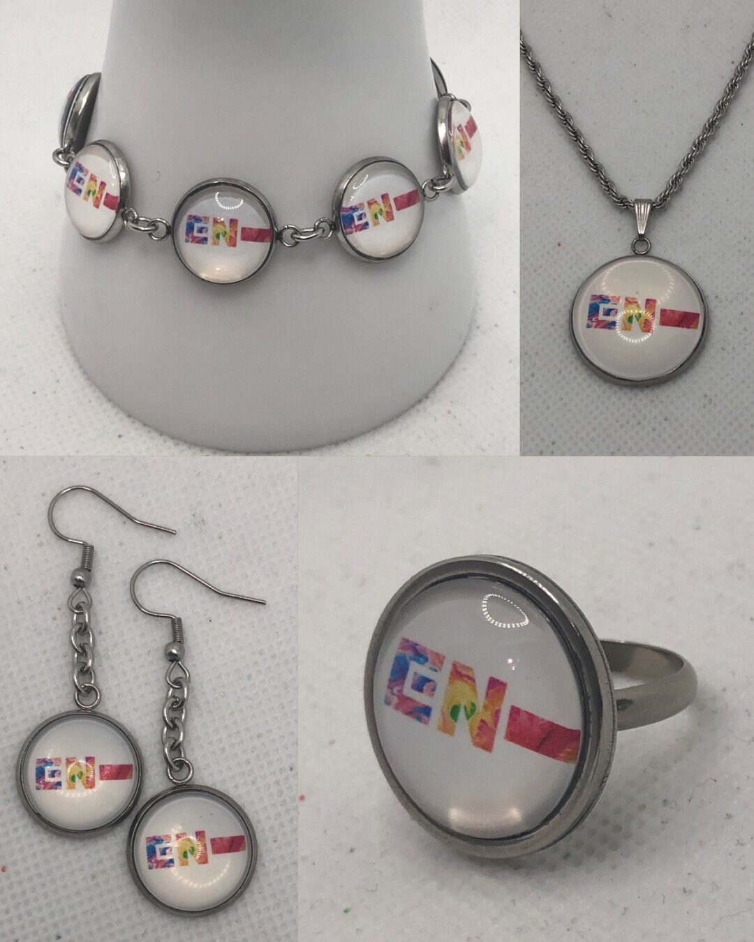 Enhypen Colorful Stainless Steel Jewelry Set - Etsy