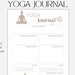Daily Yoga Journal, Yoga Journal, Yoga, Habit Tracker, Yoga Log, Yoga ...