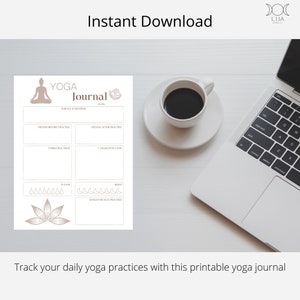 Daily Yoga Journal, Yoga Journal, Yoga, Habit Tracker, Yoga Log, Yoga ...