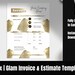 Lux Invoice Template Printable Bundle I Glam Canva Template I Editable ...