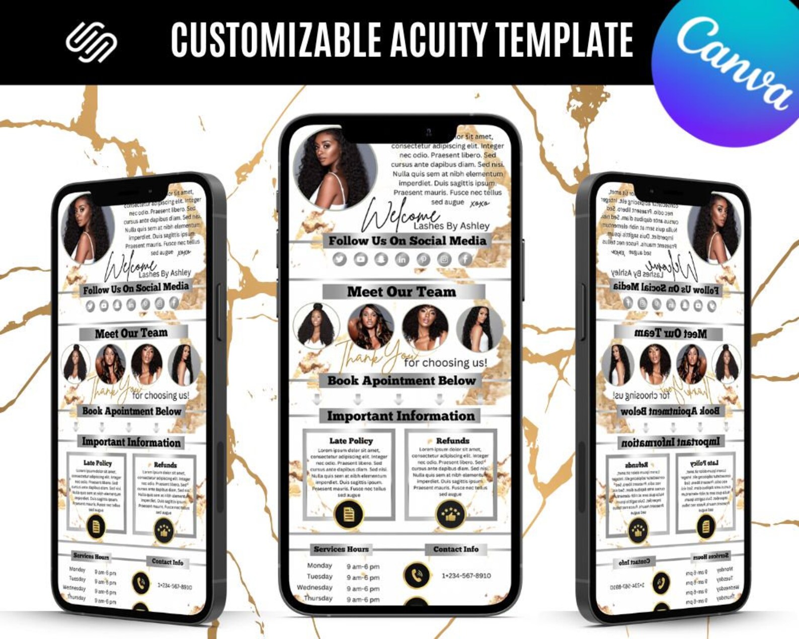 DIY Acuity Site, Acuity Scheduling Template, Booking Site Template ...