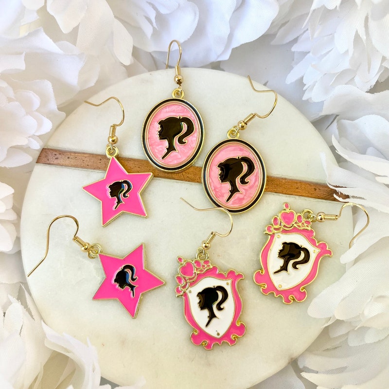 Barbie Earrings - Etsy
