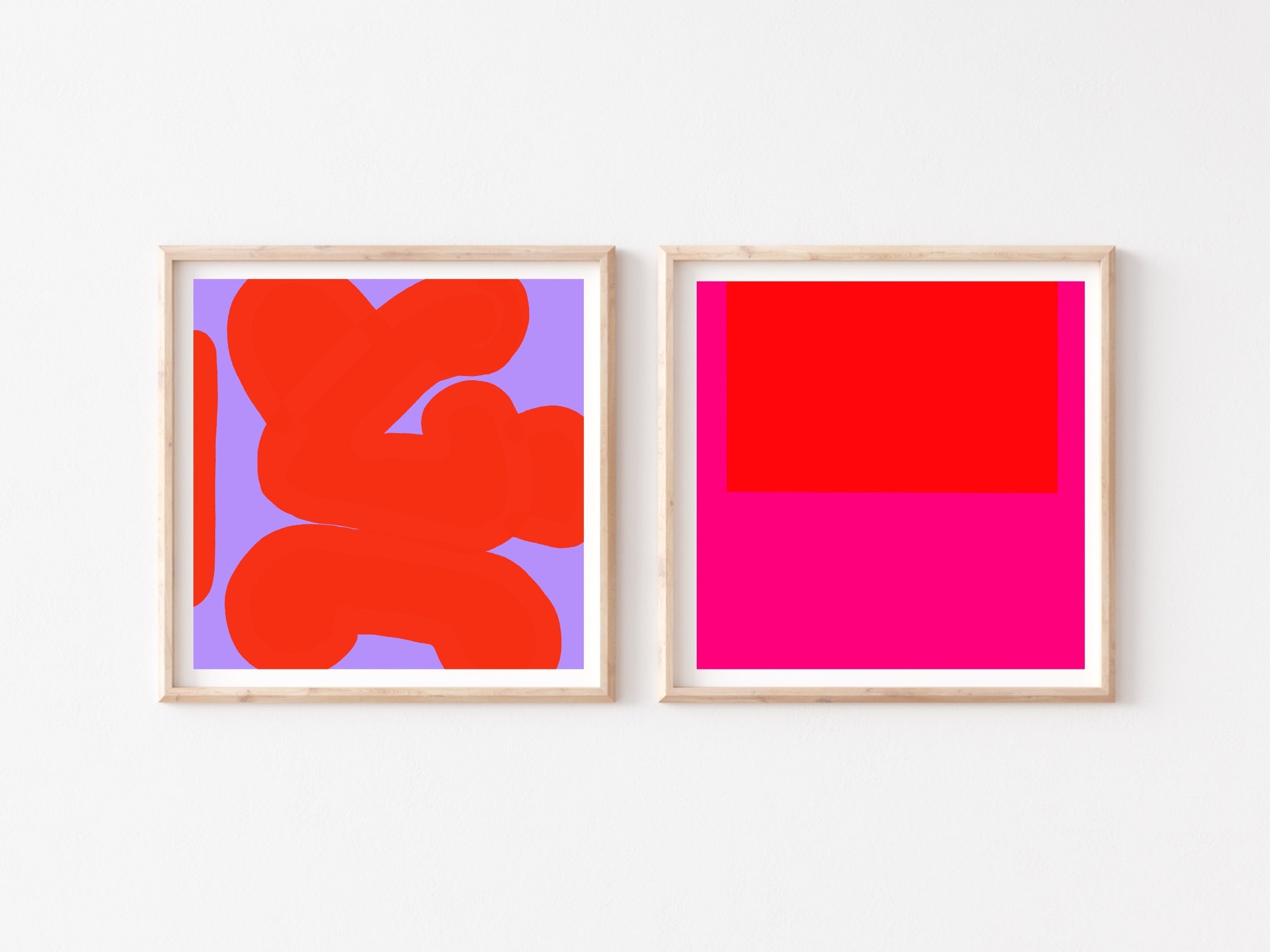 Abstract Square Art Print | Color Block Art | Printable Art | Digital ...