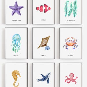 Digital Download A4 Poster SET Ocean 9 Pieces - Etsy