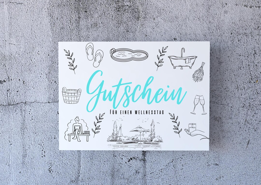 Voucher Thermal Spa Wellness Swimming Pool Gift Digital Download - Etsy UK