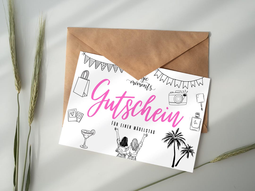 Voucher Girls' Day Gift Digital Download - Etsy
