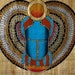 Papyrus Painting Scarab Amulet of Good Luck • Unique Ancient Egyptian ...