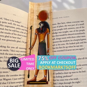 Egypt Bookmark RA • the Sun God of Ancient Egypt • Egyptian Papyrus ...
