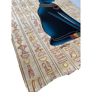 Bastet Papyrus Egypt Cat Wall Art Ancient Black Cat Goddess Bast ...