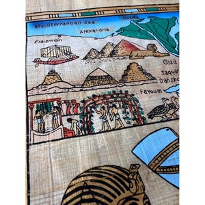 Hand-painted Papyrus Maps of Ancient Egypt, Journey Through the Ages ...