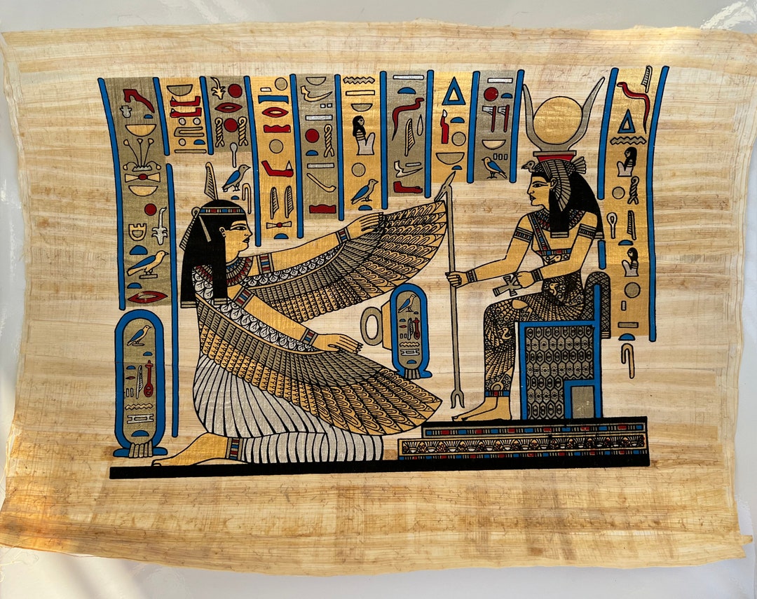 The Goddess Isis hathor and Ma'at Authentic Hand - Etsy