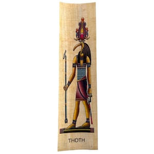 THOTH Bookmark • God of Wisdom, Scribes, and Writing • Egyptian Papyrus ...