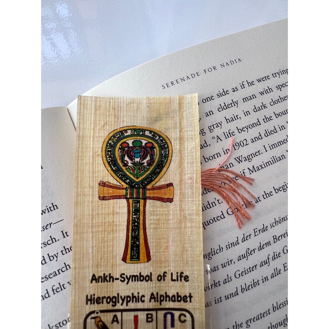 Ankh Symbol of Life Papyrus Bookmark – Egyptian Hieroglyphs - Etsy