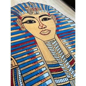 King Tut Tutankhamun on Original Papyrus Paper • Hand Made in Egypt ...