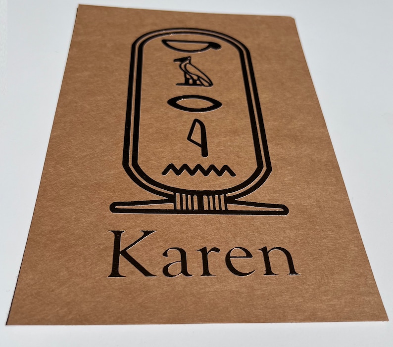 Personalized Hieroglyphic Cartouche – Custom Name, Ancient Egypt Gift ...