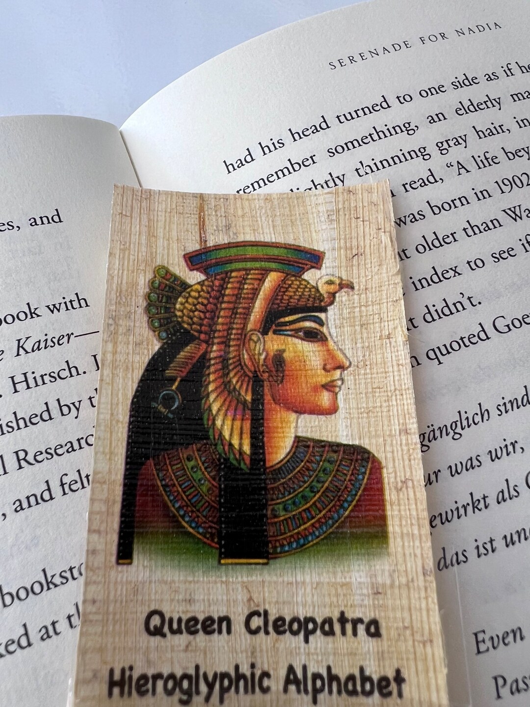 Queen Cleopatra • Egyptian Hieroglyphs • Egyptian Papyrus Bookmark ...