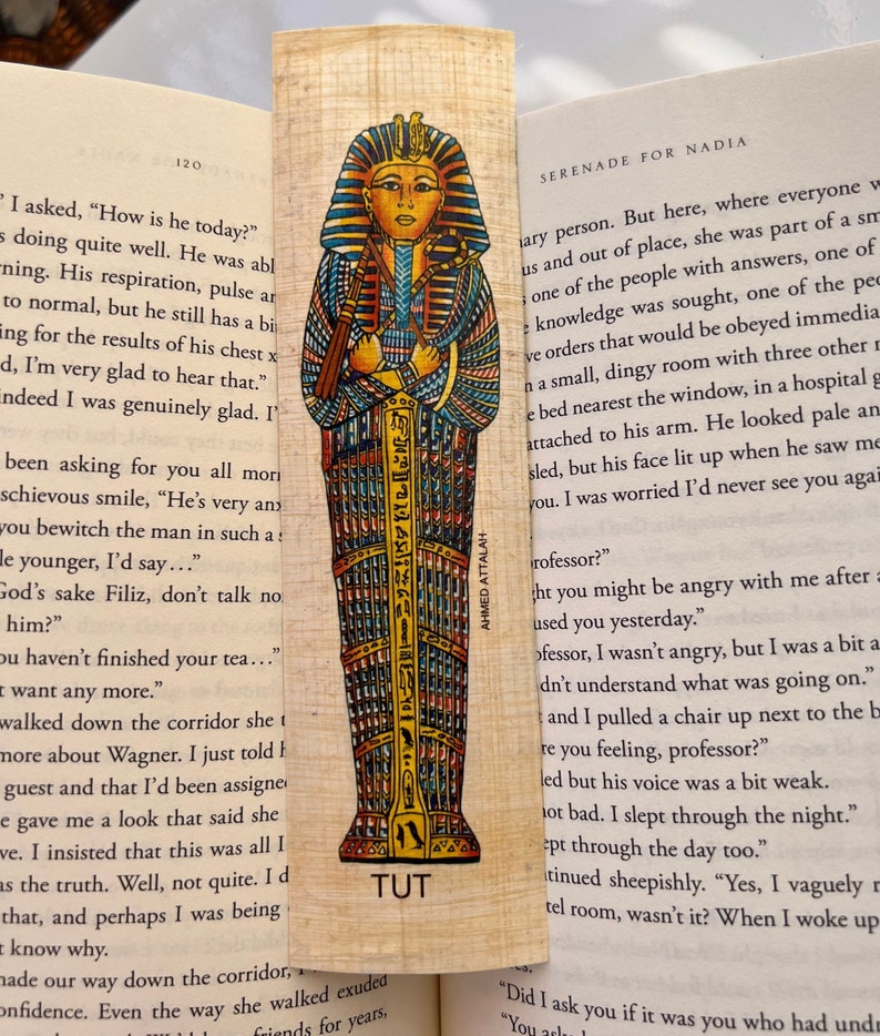 Egyptian Papyrus Bookmarks TUT Bookmark King Tutankhamun: - Etsy