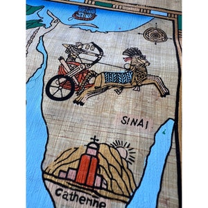 Hand-painted Papyrus Maps of Ancient Egypt, Journey Through the Ages ...