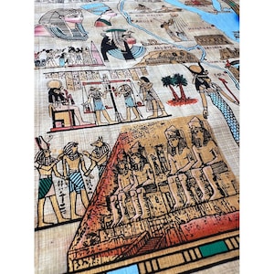 Hand-painted Papyrus Maps of Ancient Egypt, Journey Through the Ages ...