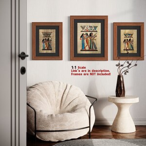 Egypt Art Musicians of Amun • Gift for Music Lovers • Bedroom Wall Art ...